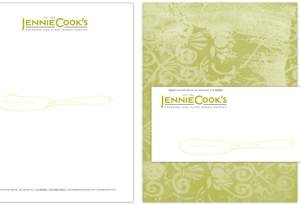 Jennie Cook's Catering Identity - Kent Design