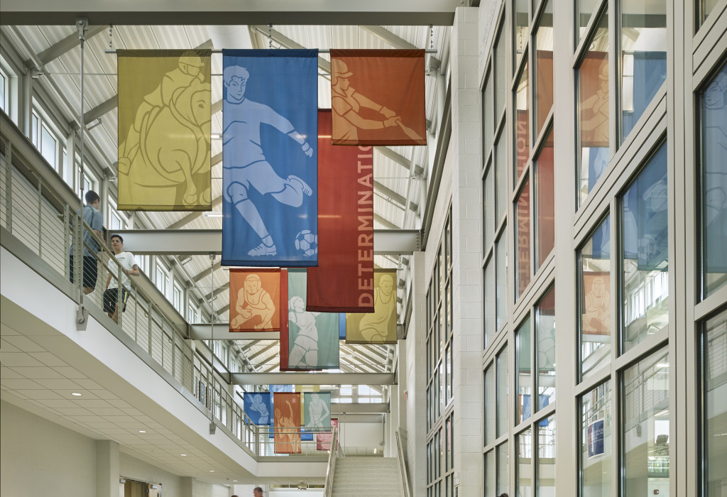 George School — Atrium Banners - Kent Design
